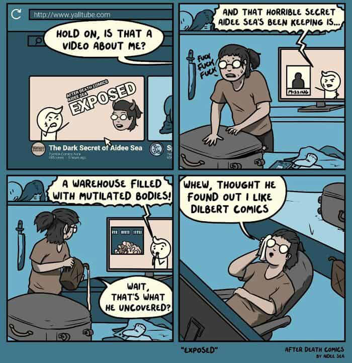 40 Dark Fantasy Cartoons From The Twisted Mind Behind After Death Comics