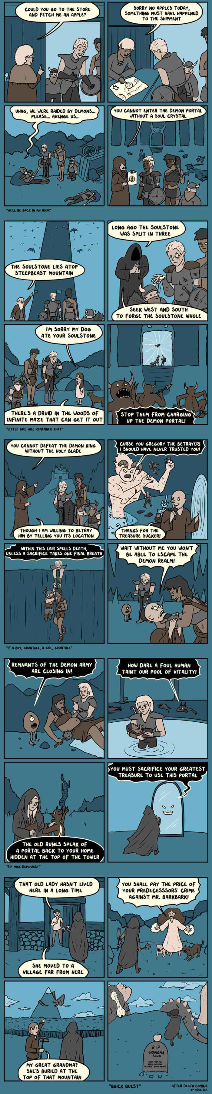 40 Dark Fantasy Cartoons From The Twisted Mind Behind After Death Comics