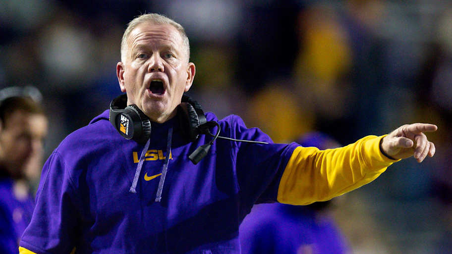 LSU's Brian Kelly denies abandoning Greg Brooks amid cancer battle