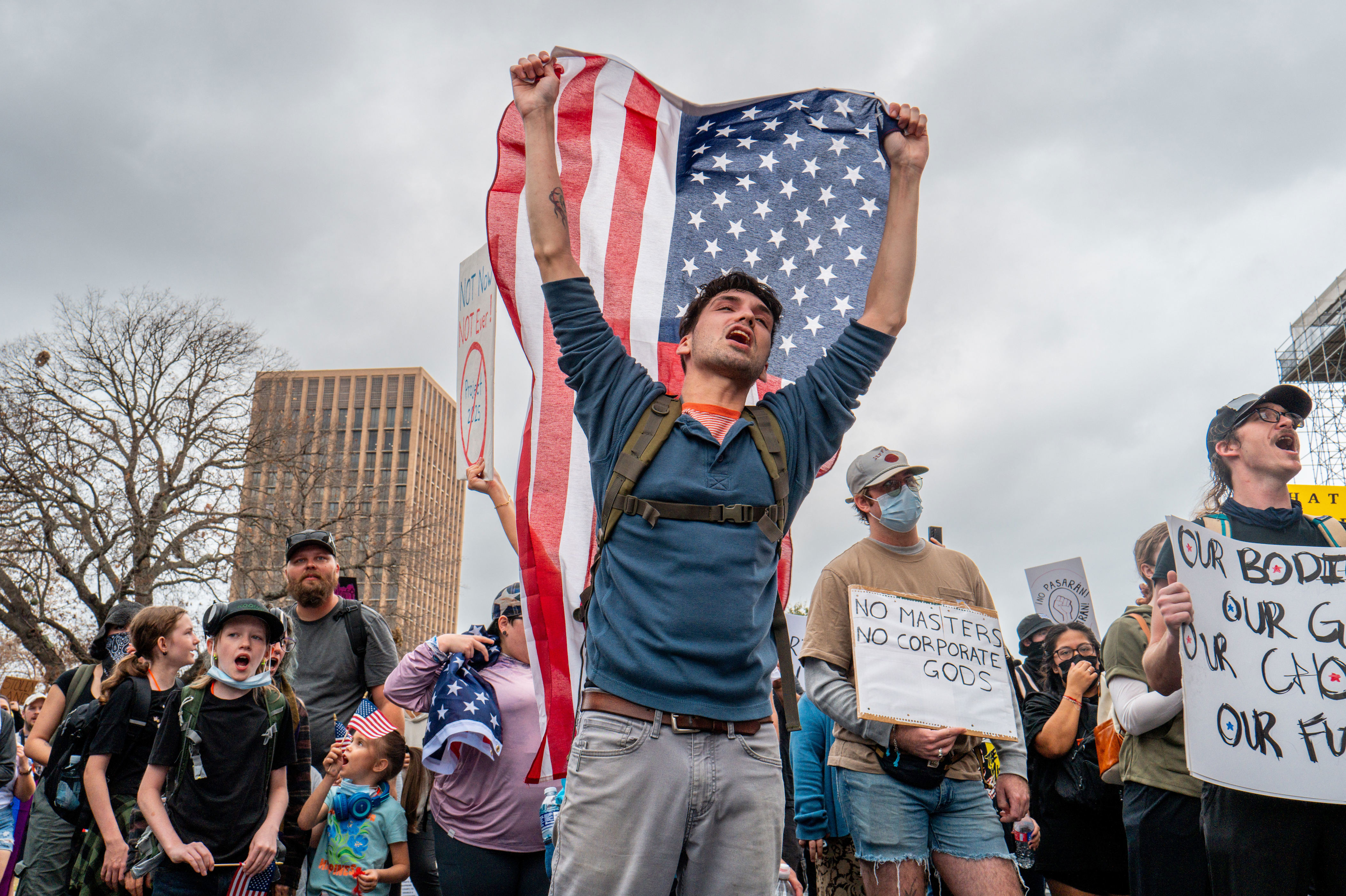 In photos: Thousands across the U.S. protest Trump and Musk's policies