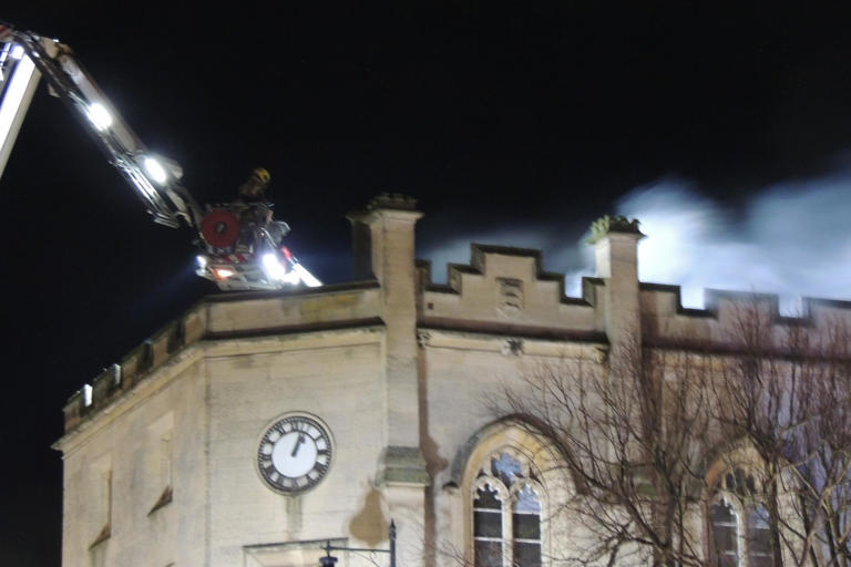 Major fire in former magistrates court building in Sleaford