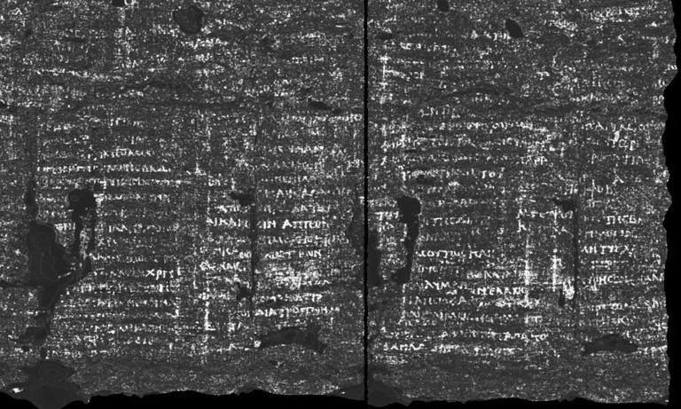 This Ancient Roman Scroll Was Burned to A Crisp 2,000 Years Ago. Now ...