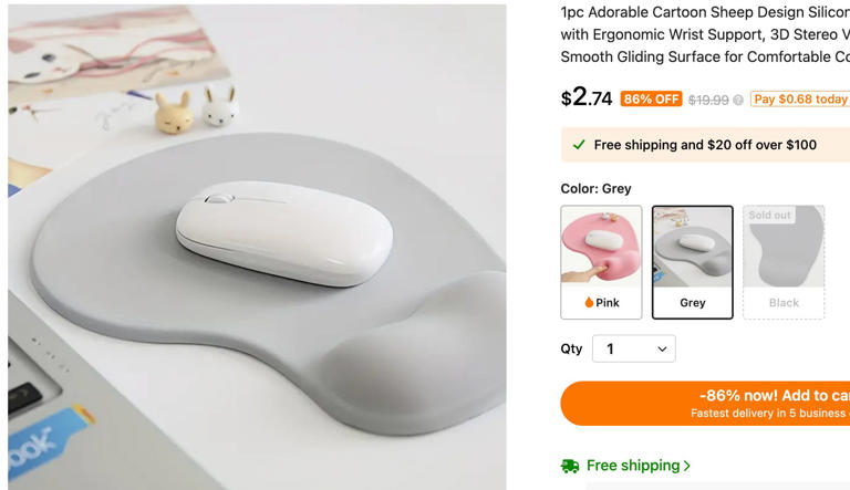 I ordered a $2.74 mouse pad from Temu. I got a pile of goo — exactly ...