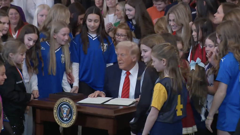 Trump Signs "No Men in Women's Sports" Executive Order Into Law