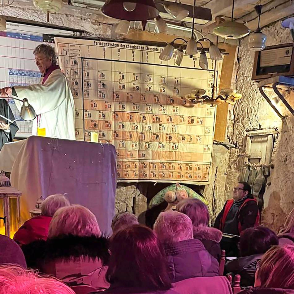 Scheunengottesdienst mit musealem Flair