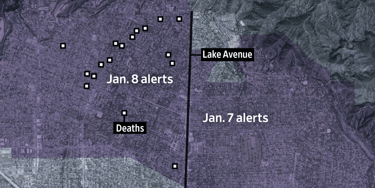 How Botched Alerts Turned This L.A. Neighborhood Into a Fiery Death Trap