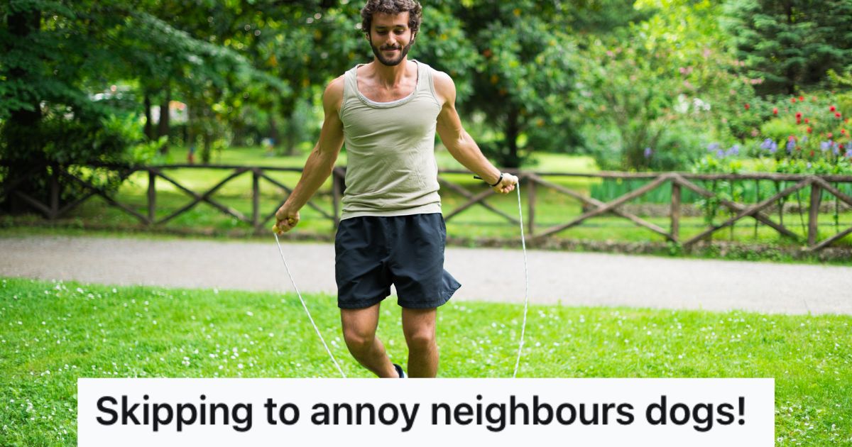 Neighbor’s Annoying Dogs Would Bark At Him Every Time He Jumps Rope, So ...