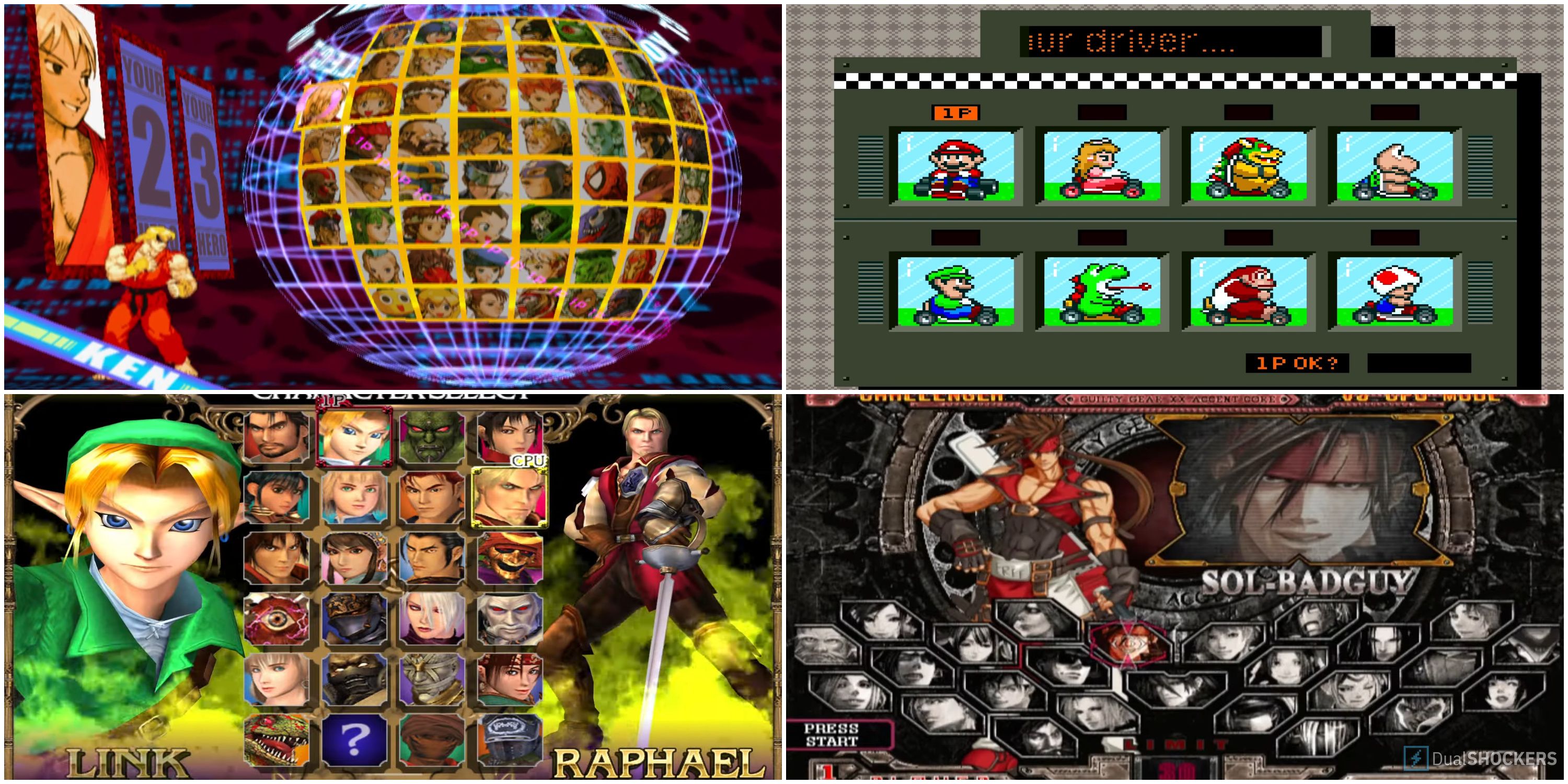 10 Most Iconic Character Selection Menus