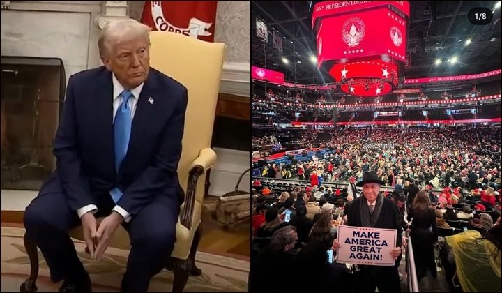 Nazri Aziz Criticised For Holding MAGA Sign At Trump’s Victory Rally