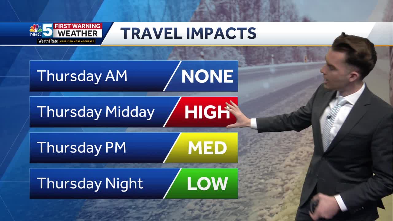 Video: Quiet night ahead of a heavy burst of snow midday Thursday (2-05-25)