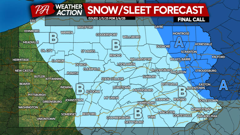 Final Call Ice & Snow Forecast for Tonight into Thursday's Winter Storm ...