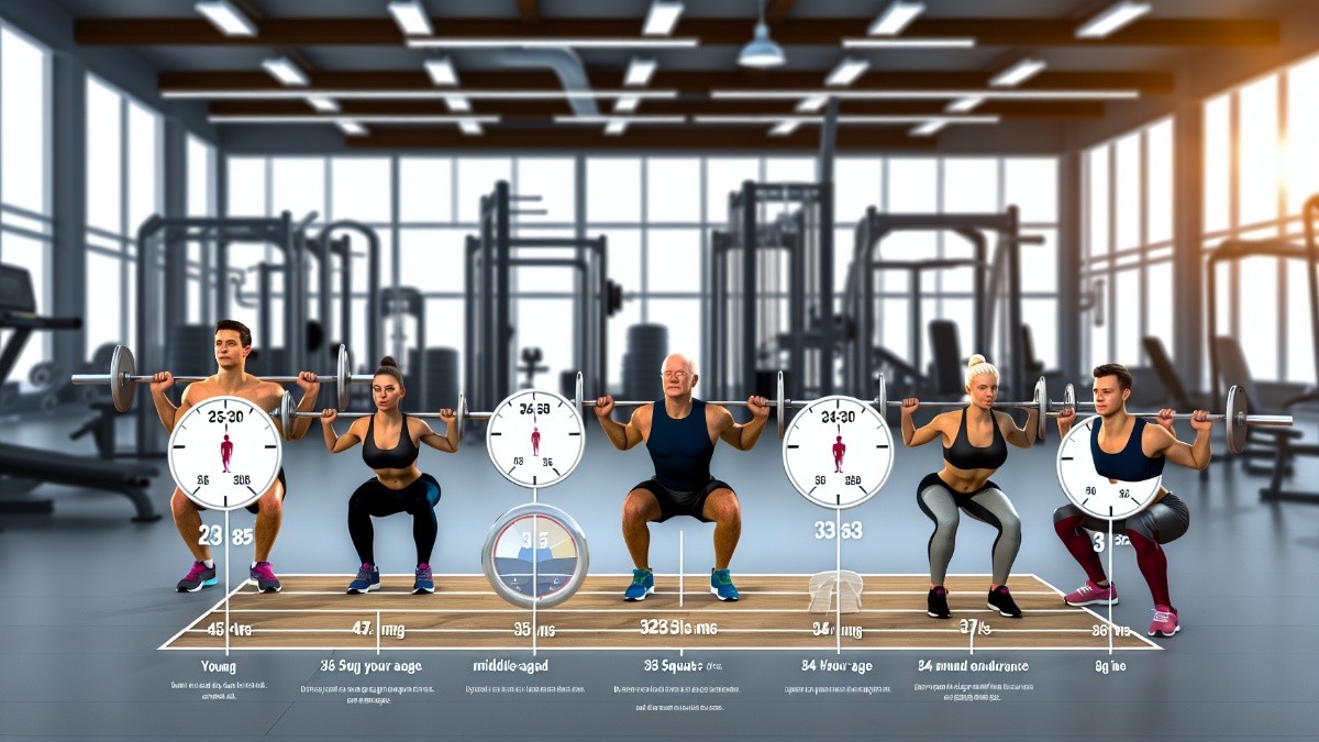 How many squats should you do based on your age to boost your glutes?