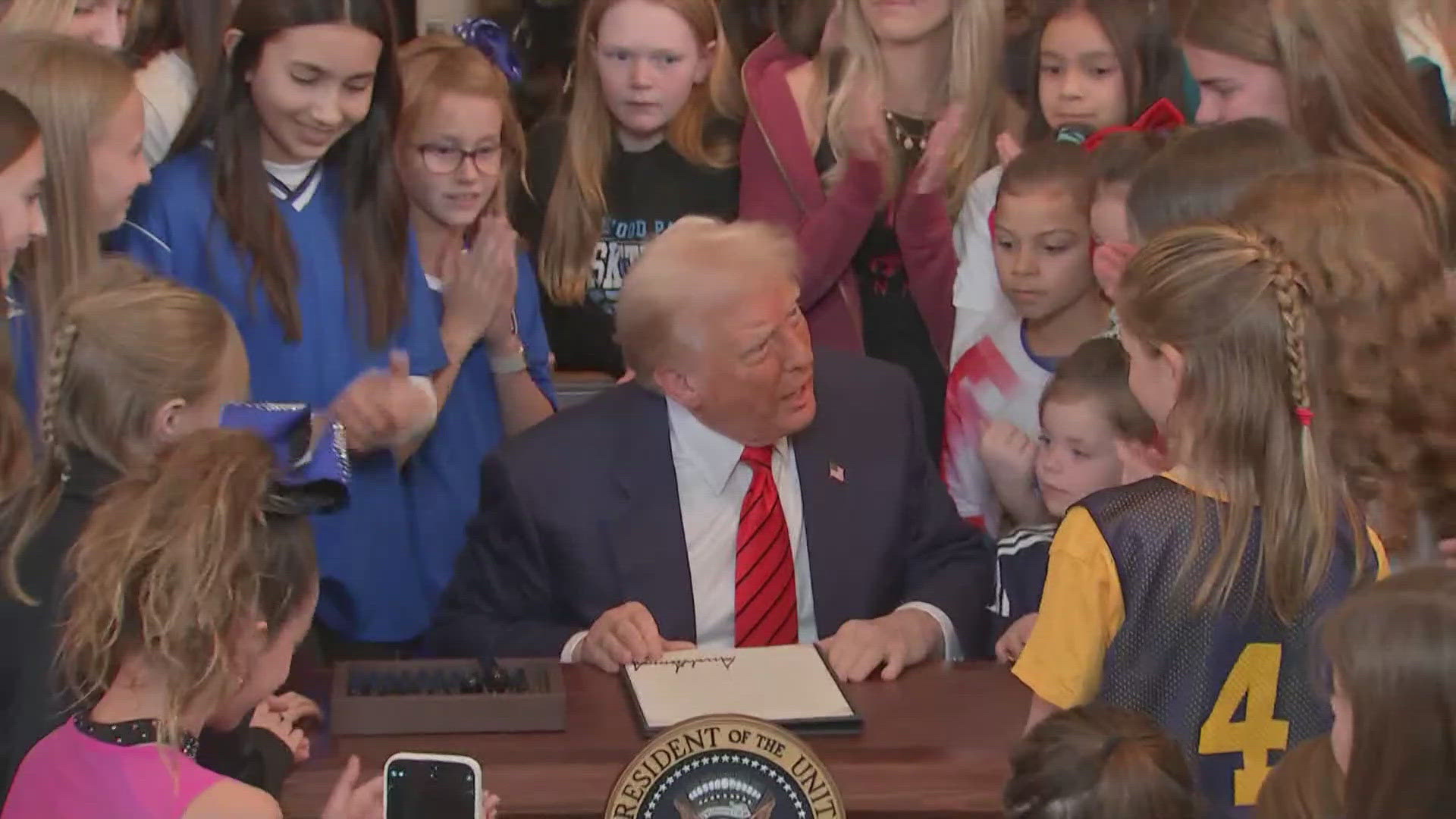 Trump signs executive order intended to bar transgender athletes from ...