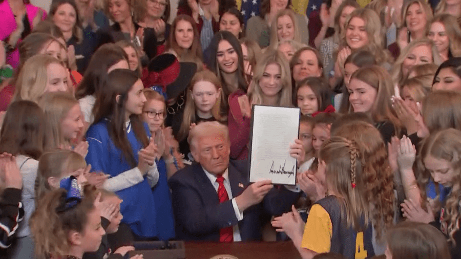 Morrisey attends signing of Trump’s executive order barring trans ...