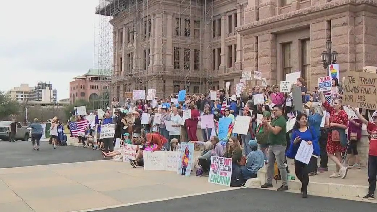 Protests against Trump's policies in Austin