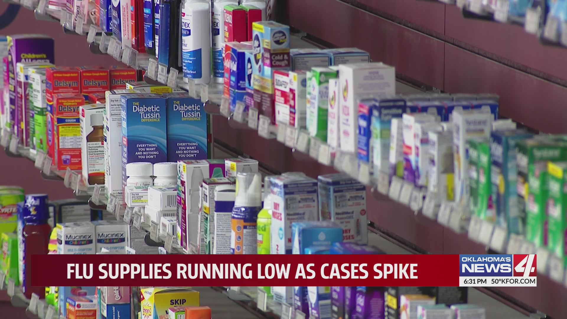 Flu supplies running low as cases spike