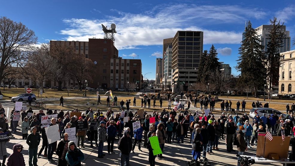 Protesters rally at state capitol as part of "50-50-1" movement