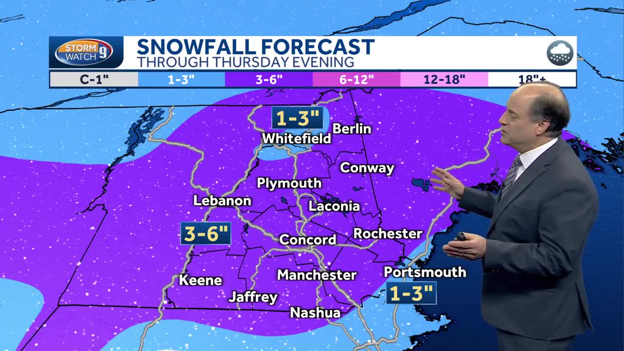 NH weather forecast: Two storm systems to bring snow
