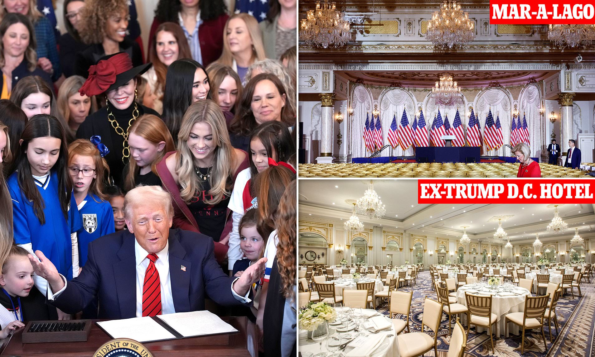 Trump says he wants to build a ballroom addition onto the White House