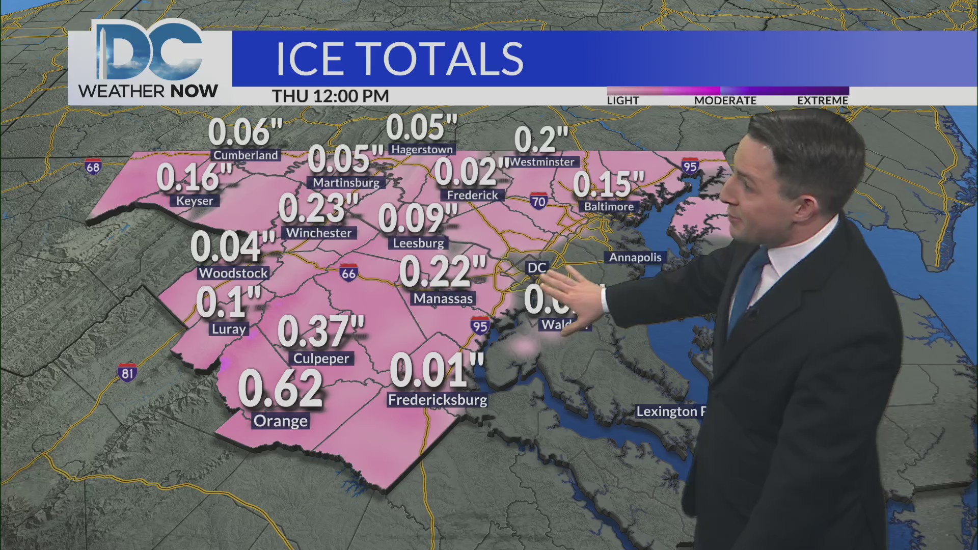 Icy mix arrives, slick into Thursday morning