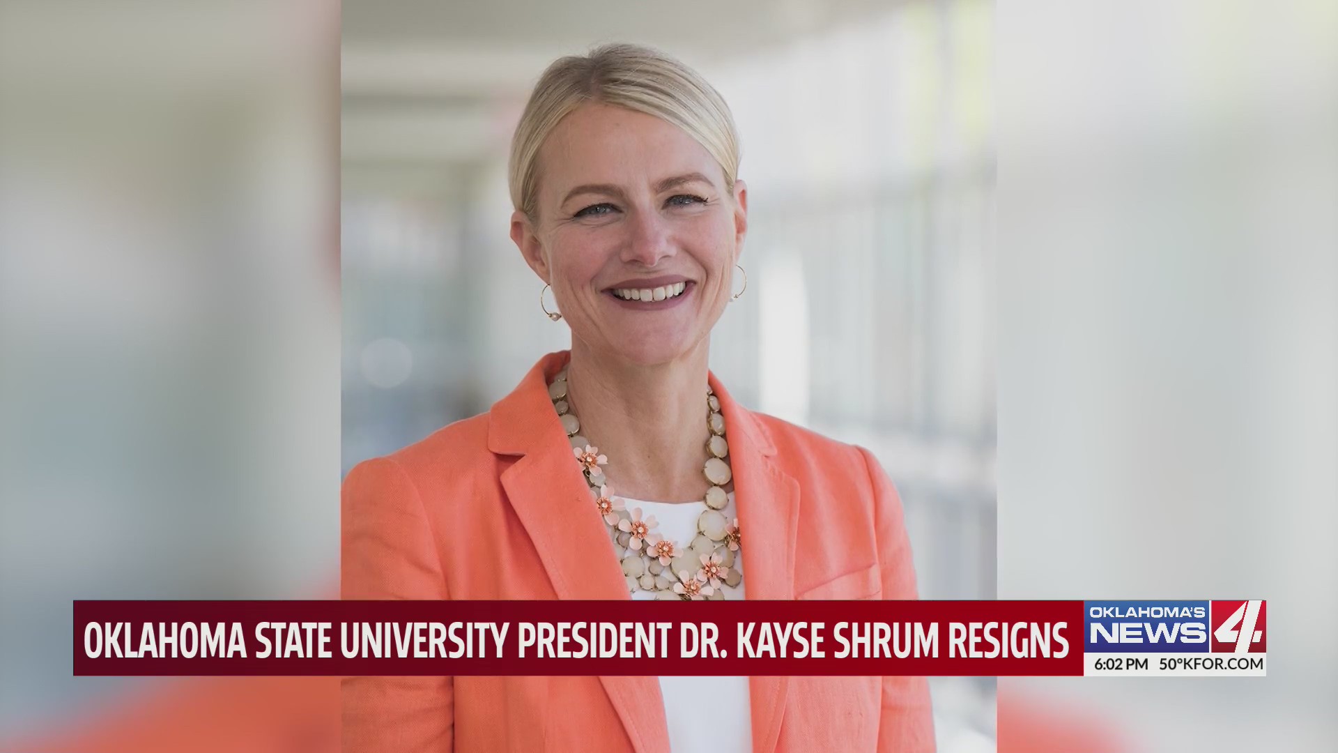 Oklahoma State University President Dr. Kayse Shrum resigns