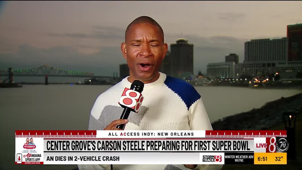 Center Grove's Carson Steele preparing for first Super Bowl