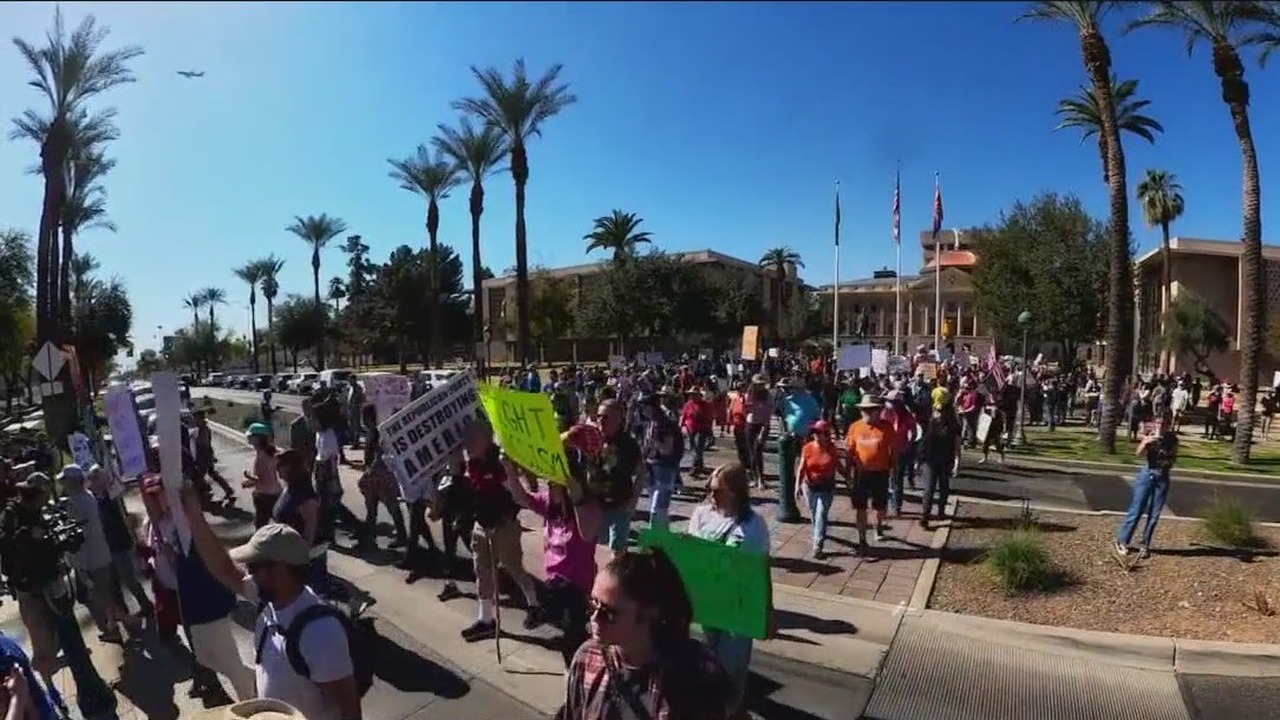 Protesters gather for anti-Project 2025 protest