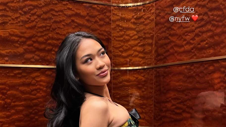 Sunisa Lee shines in flirty floral minidress before New York Fashion Week