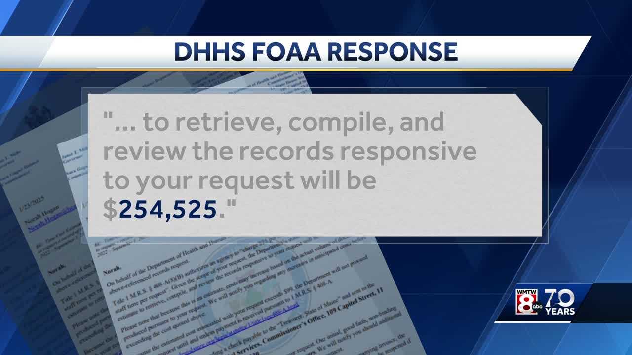 Maine DHHS says it would cost more than $250,000 to fulfill public ...