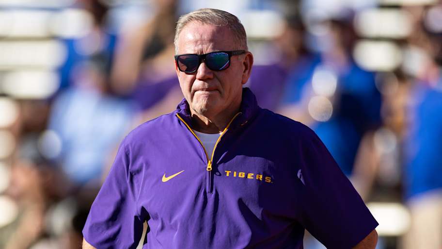 LSU Head Coach and Brian Kelly and Greg Brooks, Jr. Timeline
