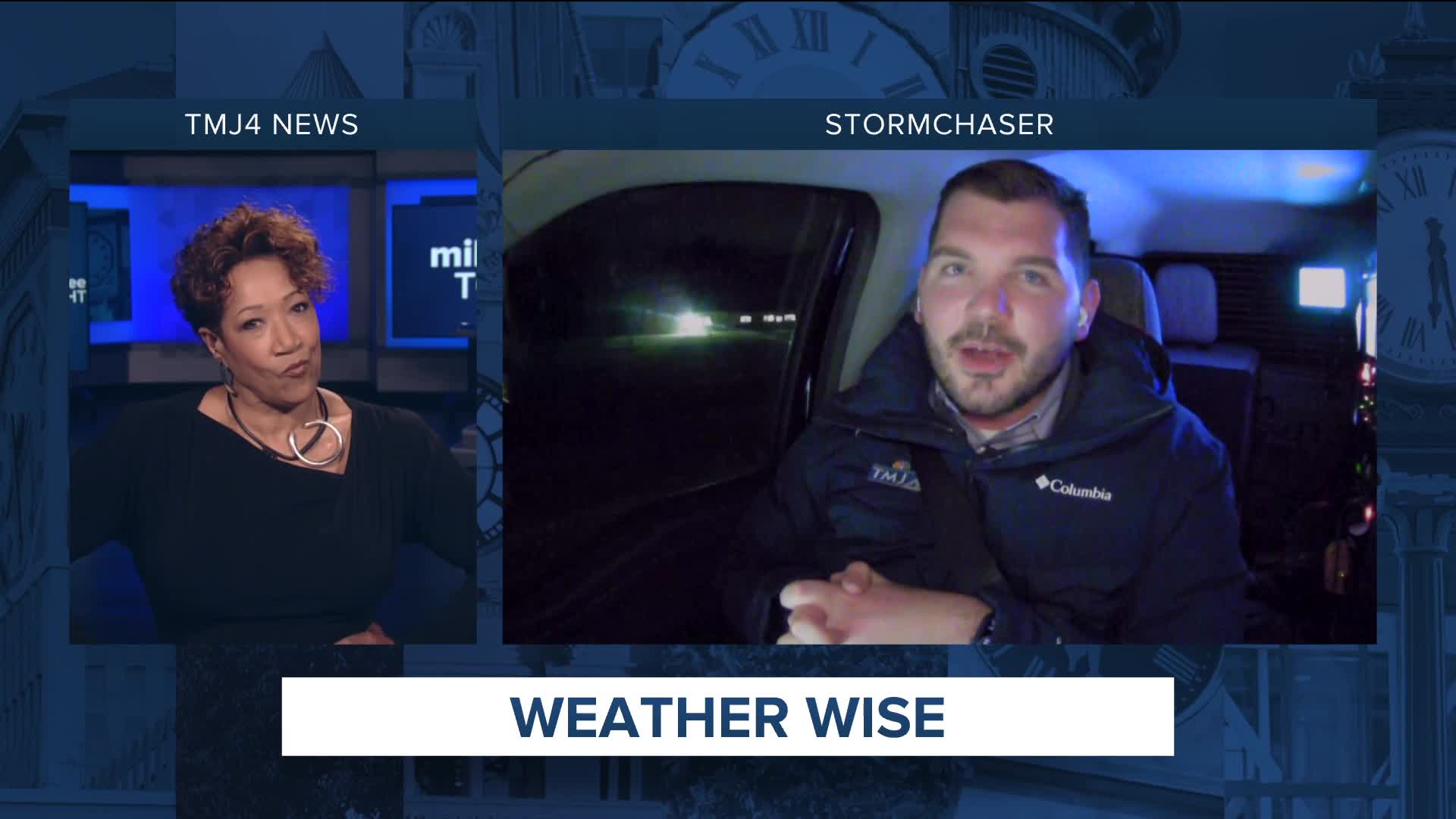Brendan Johnson tracks the weather in the TMJ4 Storm Chaser
