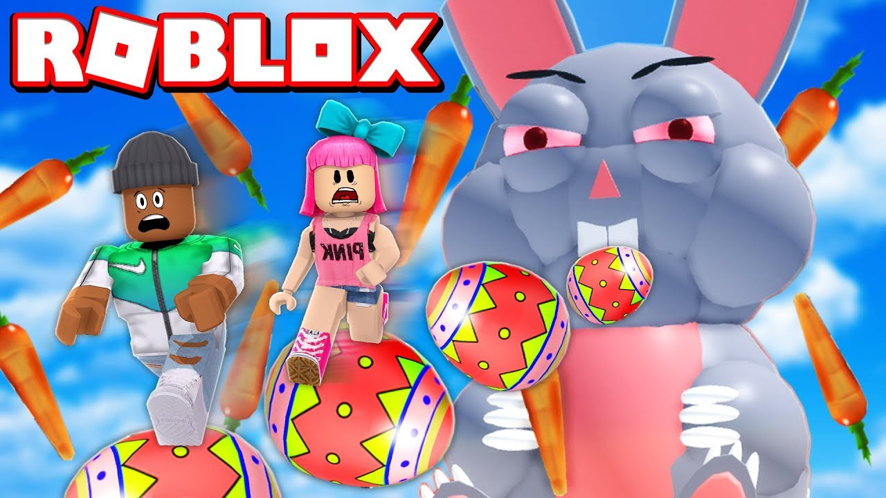 Escape the evil Easter Bunny obby in Roblox