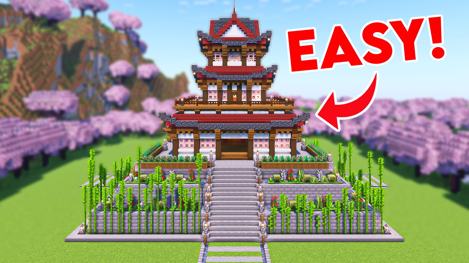 Build a Japanese House in Minecraft – Easy Tutorial!