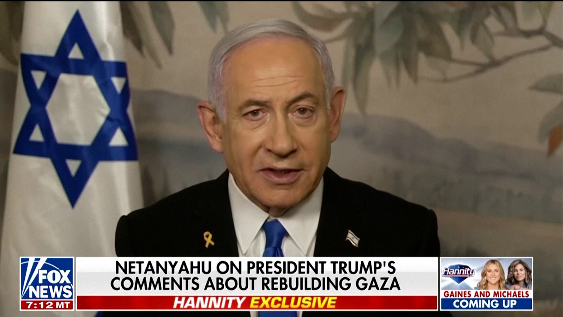 Benjamin Netanyahu Praises Trump's Plan For Rebuilding Gaza