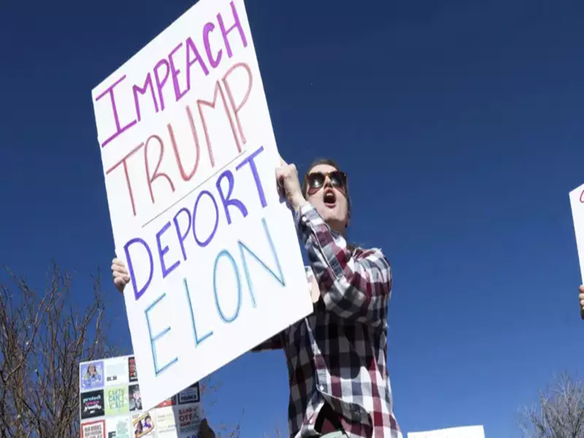 'Deport Elon, DOGE is not legit': Protests erupt across US against ...