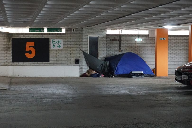 Plymouth experiencing a 'wave of homelessness' as tent set up in car park