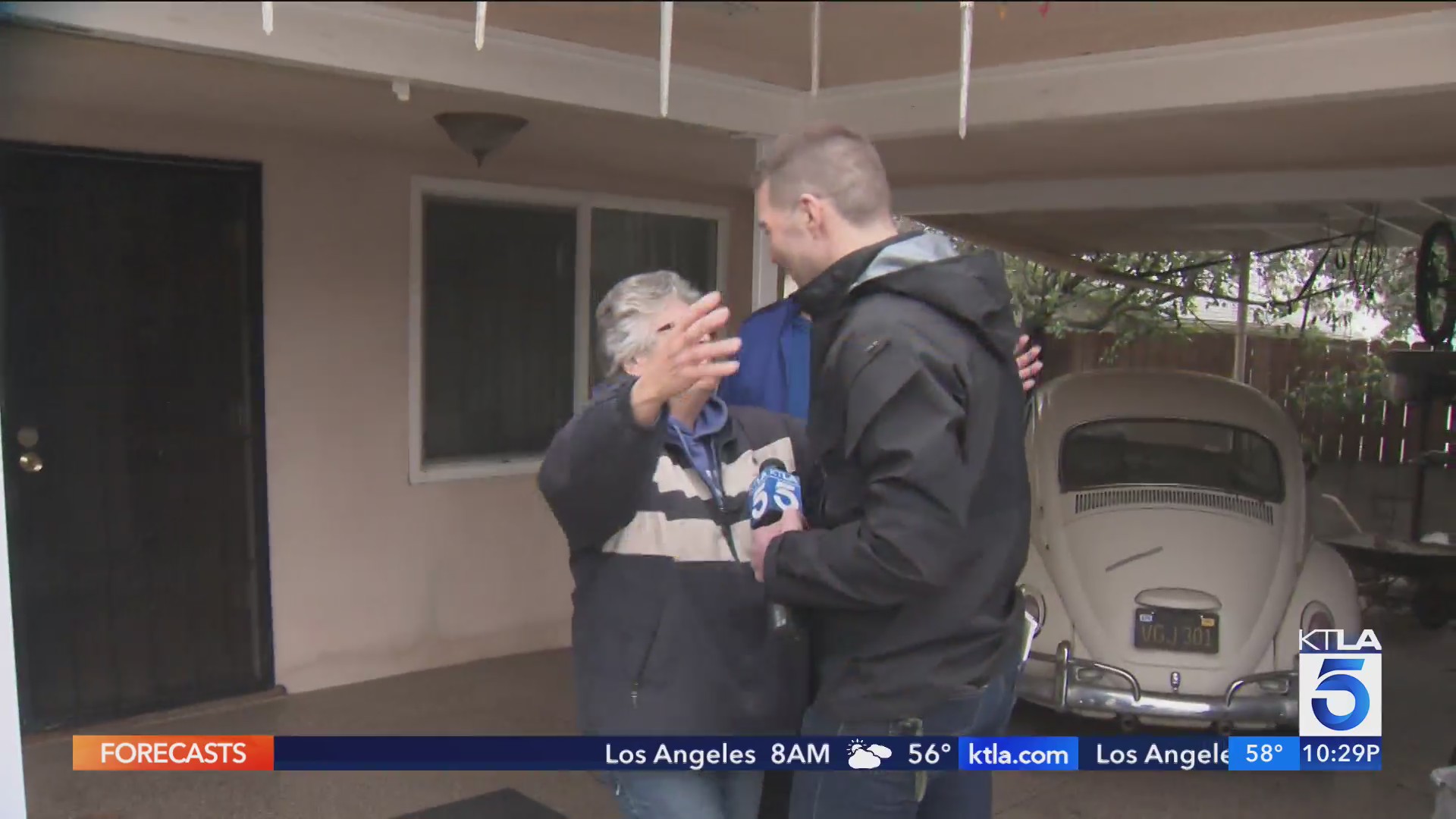 Altadena family meets KTLA reporter who helped save home