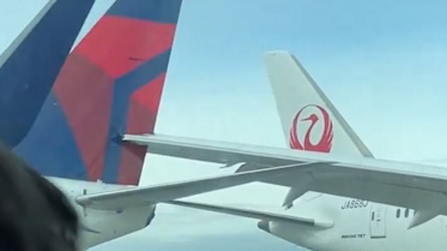 Plane collides with another plane at airport, with one aircraft cutting ...