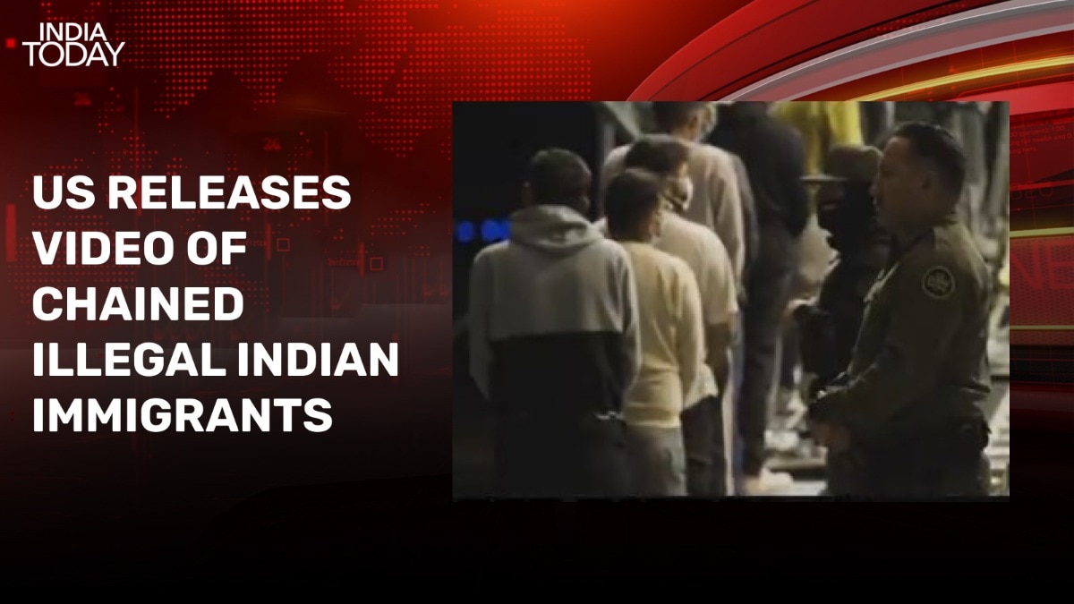 US shares video showing chained illegal Indian immigrants during ...