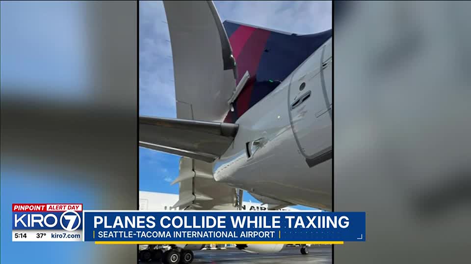 Japan Airlines plane hits tail of Delta aircraft at SEA Airport