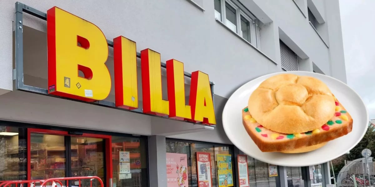 Bei Billa ist jetzt „Konfetti“ in der Käseleberkäse-Semmel