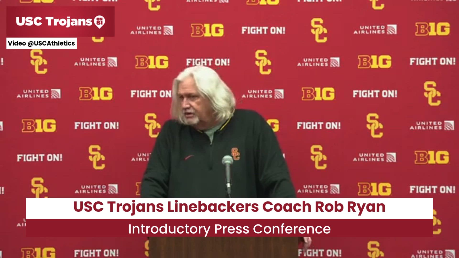 USC Trojans Linebackers Coach Rob Ryan Introductory Press Conference