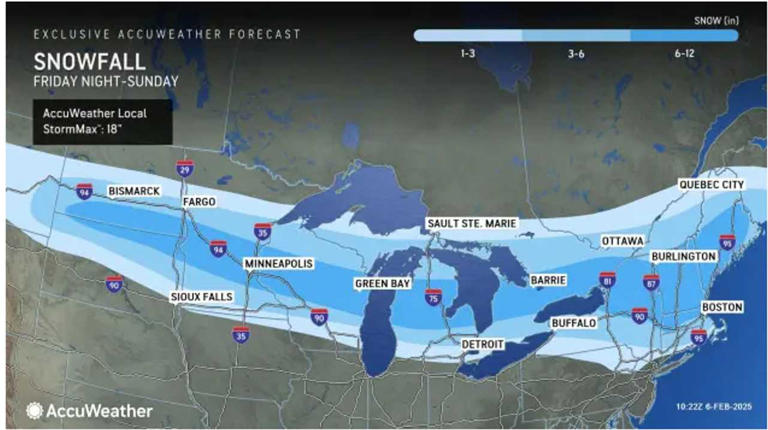 First Snowfall Projections Released For Weekend Storm Taking Aim At ...