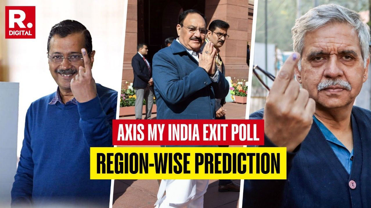 Axis My India Exit Poll Predicts Region-Wise Collapse of AAP In Delhi Axis My India Exit Poll Predicts Region-Wise Collapse of AAP In Delhi