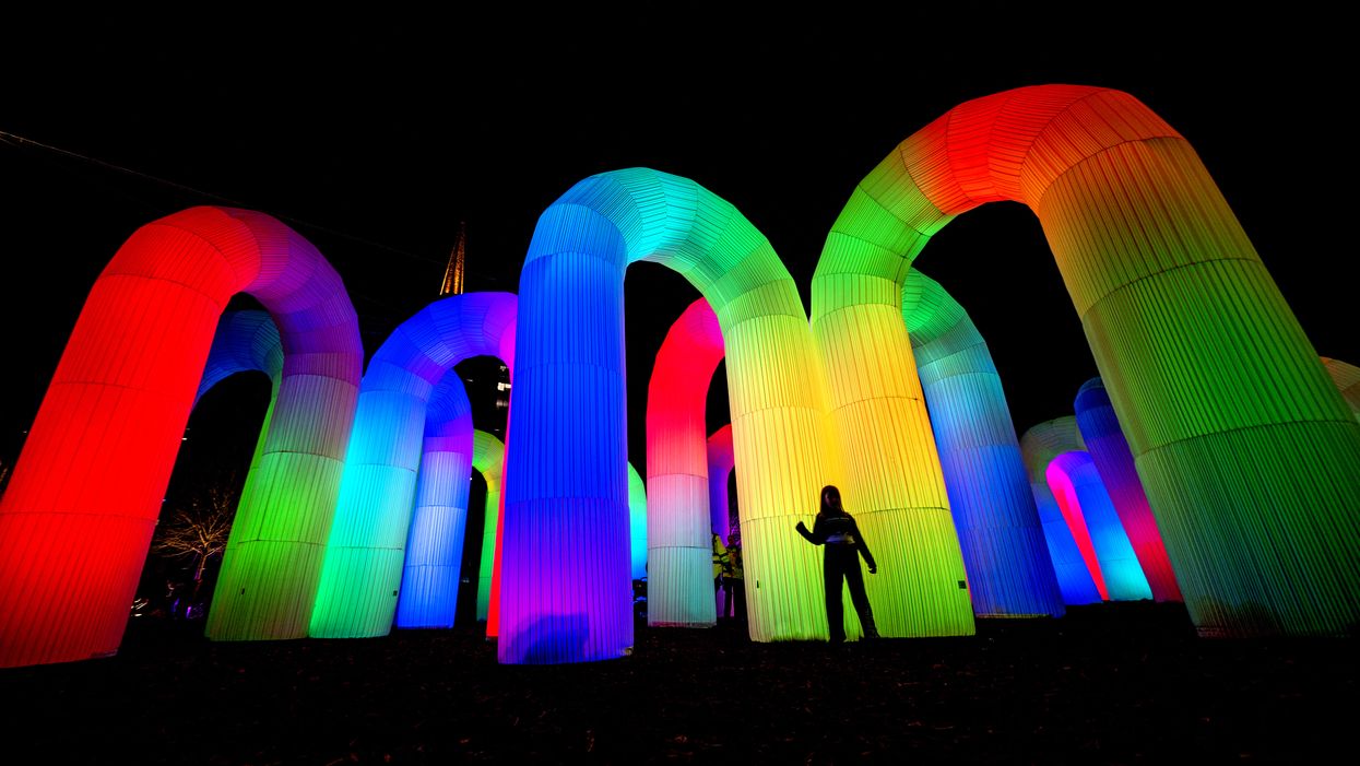 Giant inflatables and illuminated slinky among artworks lighting up ...