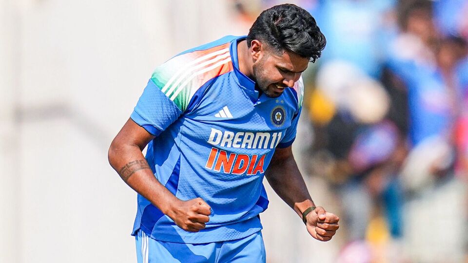 KKR pay tribute to Harshit Rana during India vs England 1st ODI cricket ...