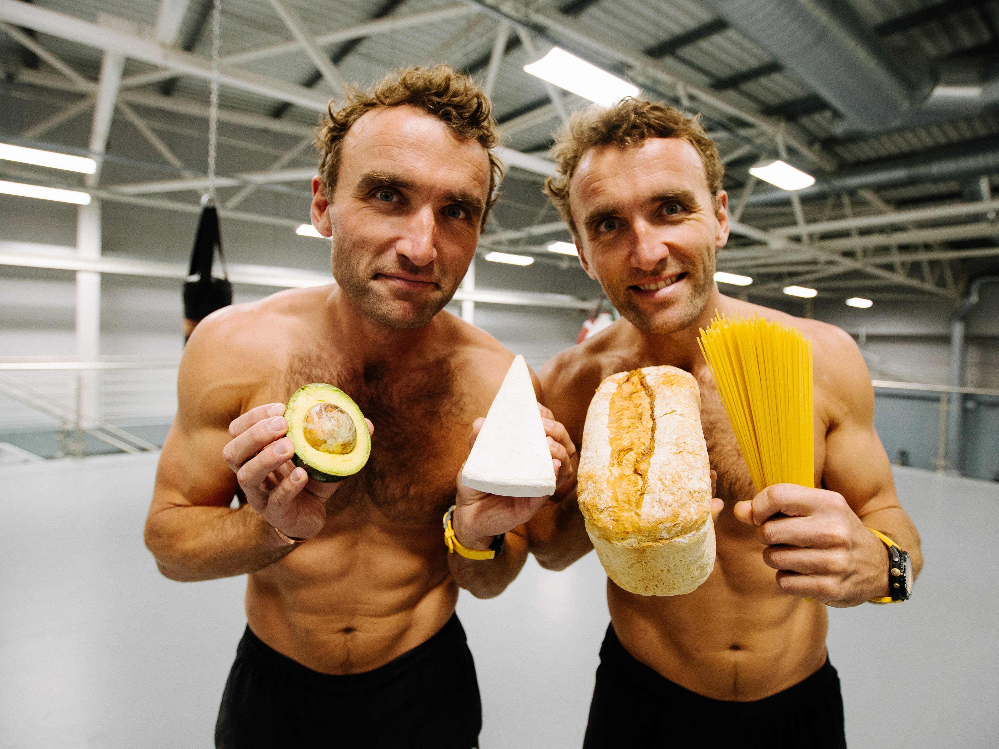 A pair of twins followed different diets for 12 weeks. The high-carb ...