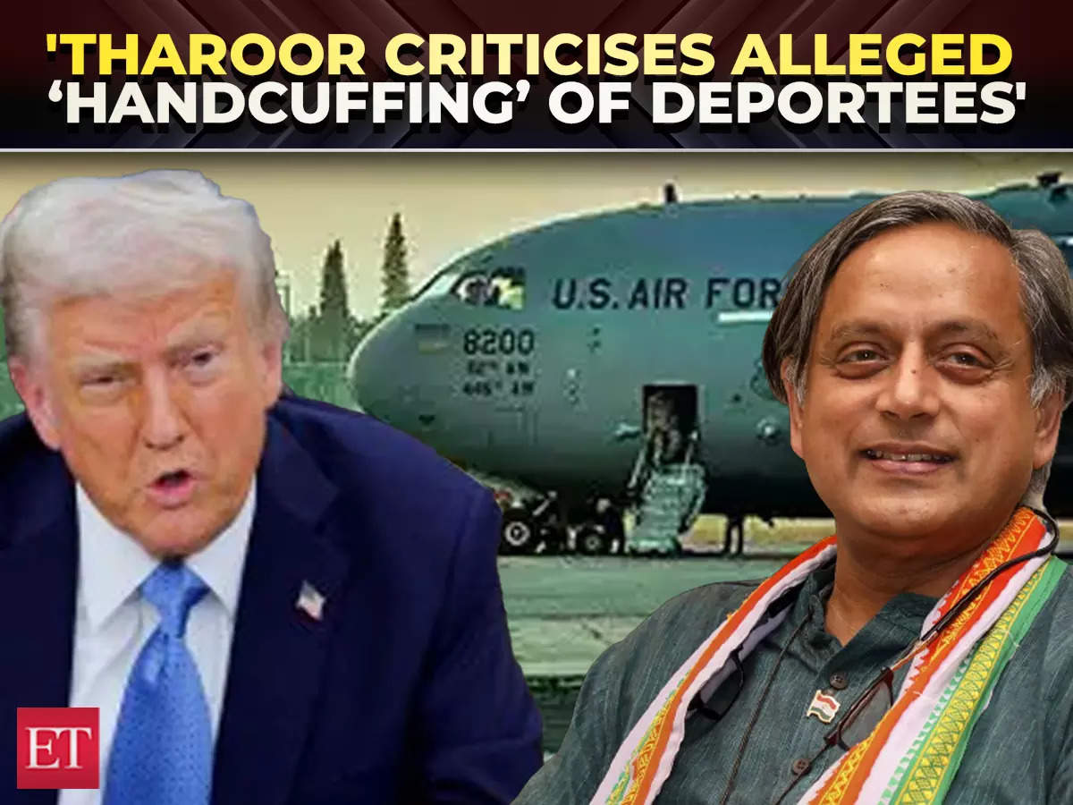 Trump sends first batch of illegal immigrants to India: Tharoor ...