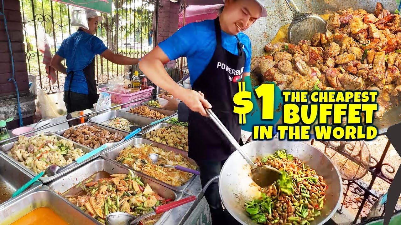 World's CHEAPEST BUFFET! $1.50 vs $60 King Crab LOBSTER Buffet in ...