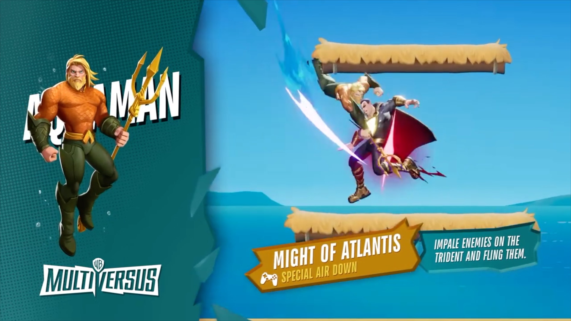 MultiVersus Official Aquaman Fighter Move Sets Trailer